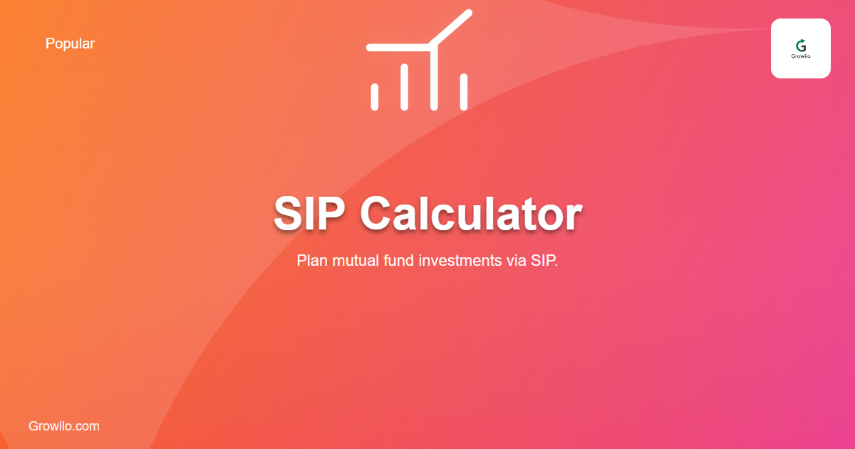 SIP Calculator | Growilo Financial Tools
